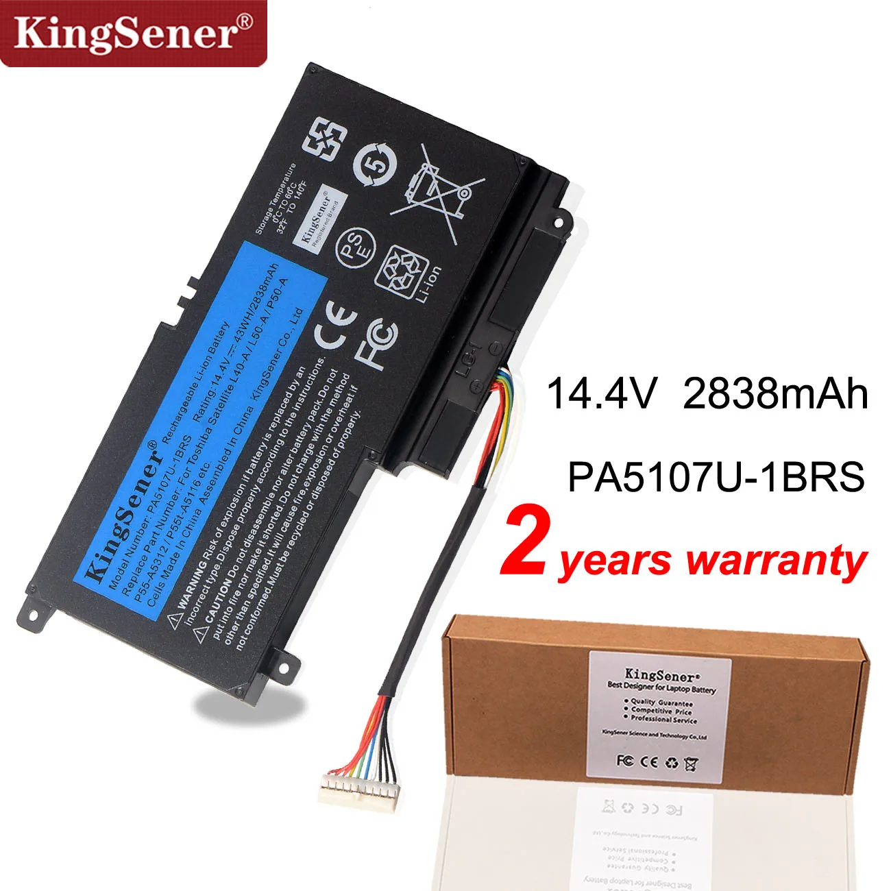 KingSener Batería de PA5107U 1BRS PA5107U para Toshiba Satellite L45 ...