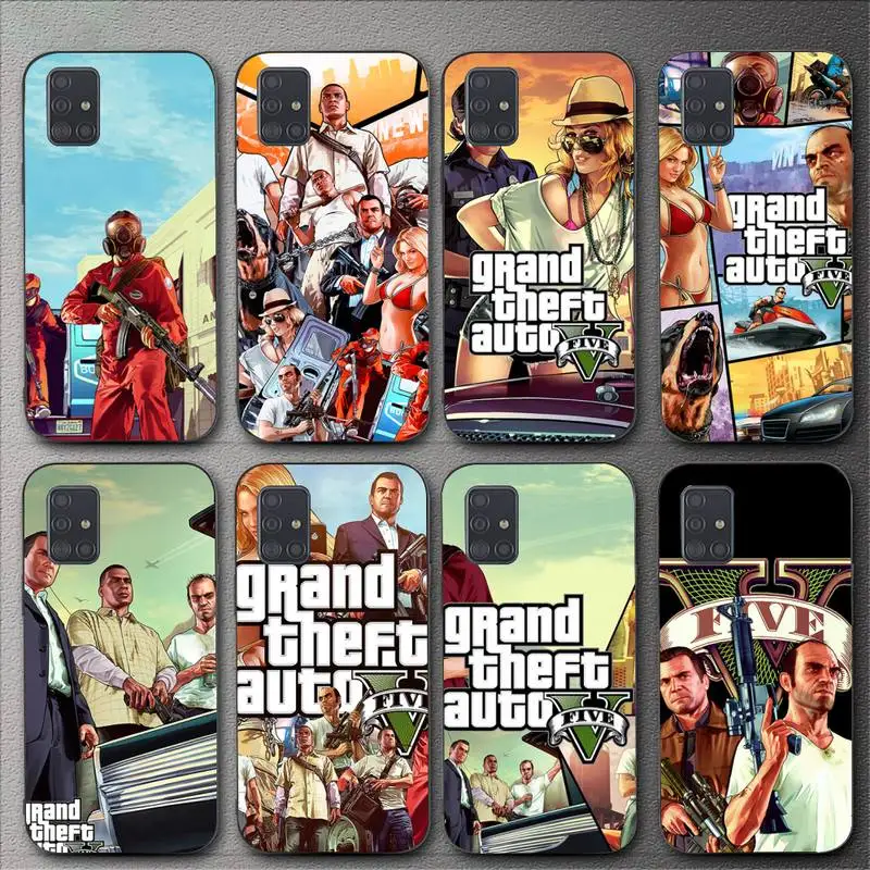 Grand Theft Auto GTA V Game Phone Case para Samsung Galaxy A02 A12 A13 ...