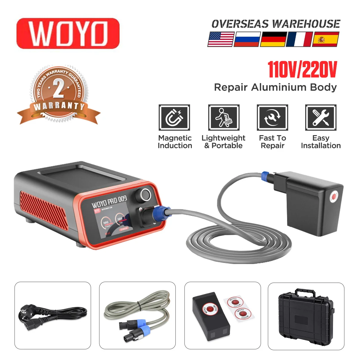 WOYO-PDR009-Profession-Car-Dent-Repair-Tool-Auto-Body-Paintless-Dent-Puller-Sheet-Metal-Repair ...