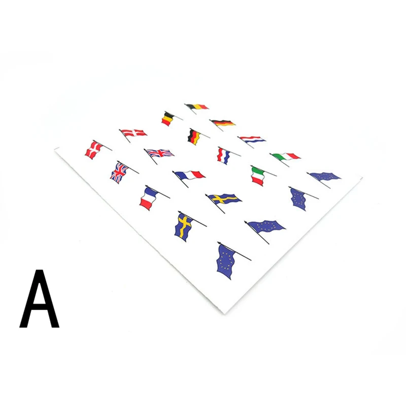 National-Small-Flag-Decorative-Stickers-for-1-14-Tamiya-RC-Truck ...