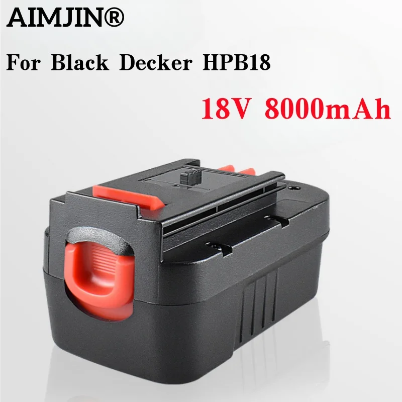 18V-8000mAh-Power-Tool-Battery-for-Black-Decker-A18-A1718-A18NH-HPB18 ...