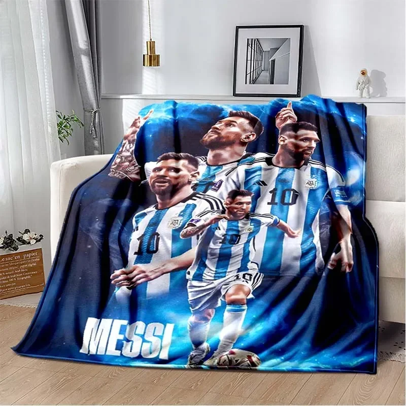 Football superstar L-Leo-Messi-i flannel adult and children's blanket ...
