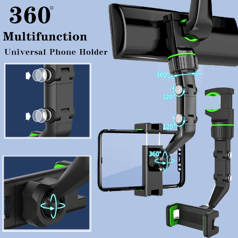 360 Degree Rotatable Multifunctional Cell Phone Holder For Car ...
