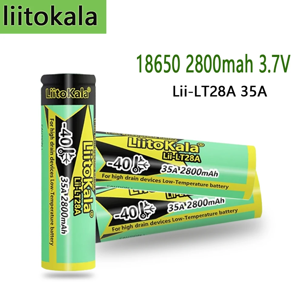 Batería Recargable LiitoKala Lii-LT28A 18650 2800mah 3.7V, Descarga de ...