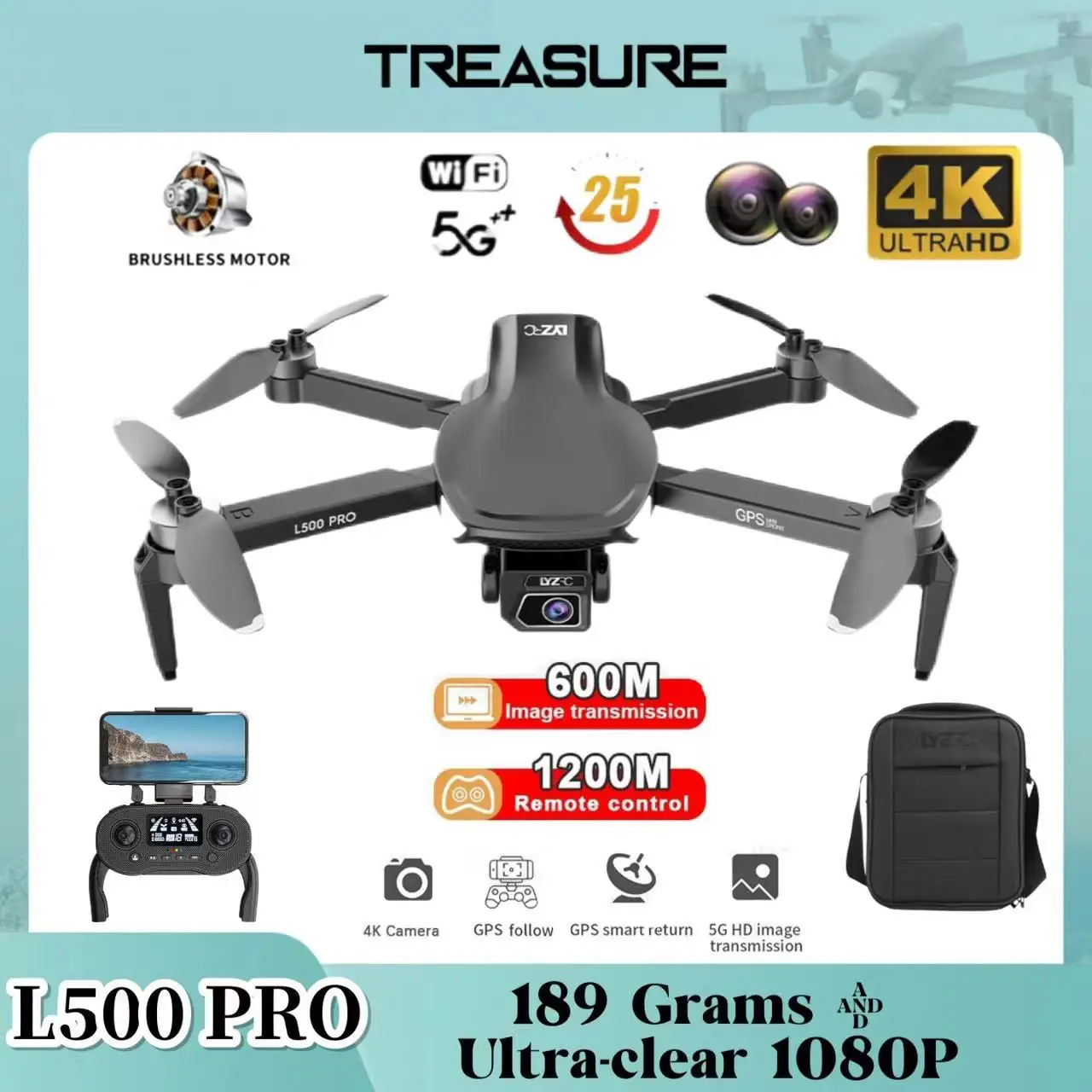 L500-PRO-4K-GPS-Drone-Ultra-clear-1080P-Camera-Brushless-Pro-Quadcopter ...