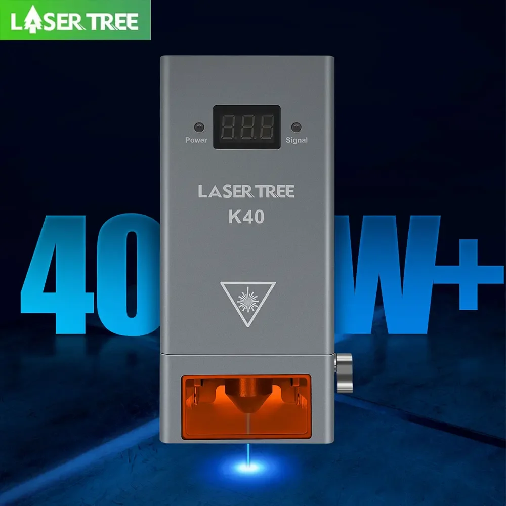 LASER-TREE-K40-Optical-Power-40W-Laser-Head-with-Air-Assist-450nm-Blue ...