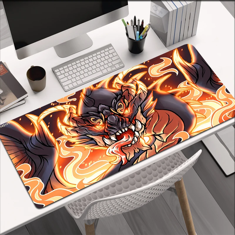 Yellow-Dragon-Mouse-Pad-Japan-Black-Deskmat-Playmat-Laptop-Anime-Gaming ...