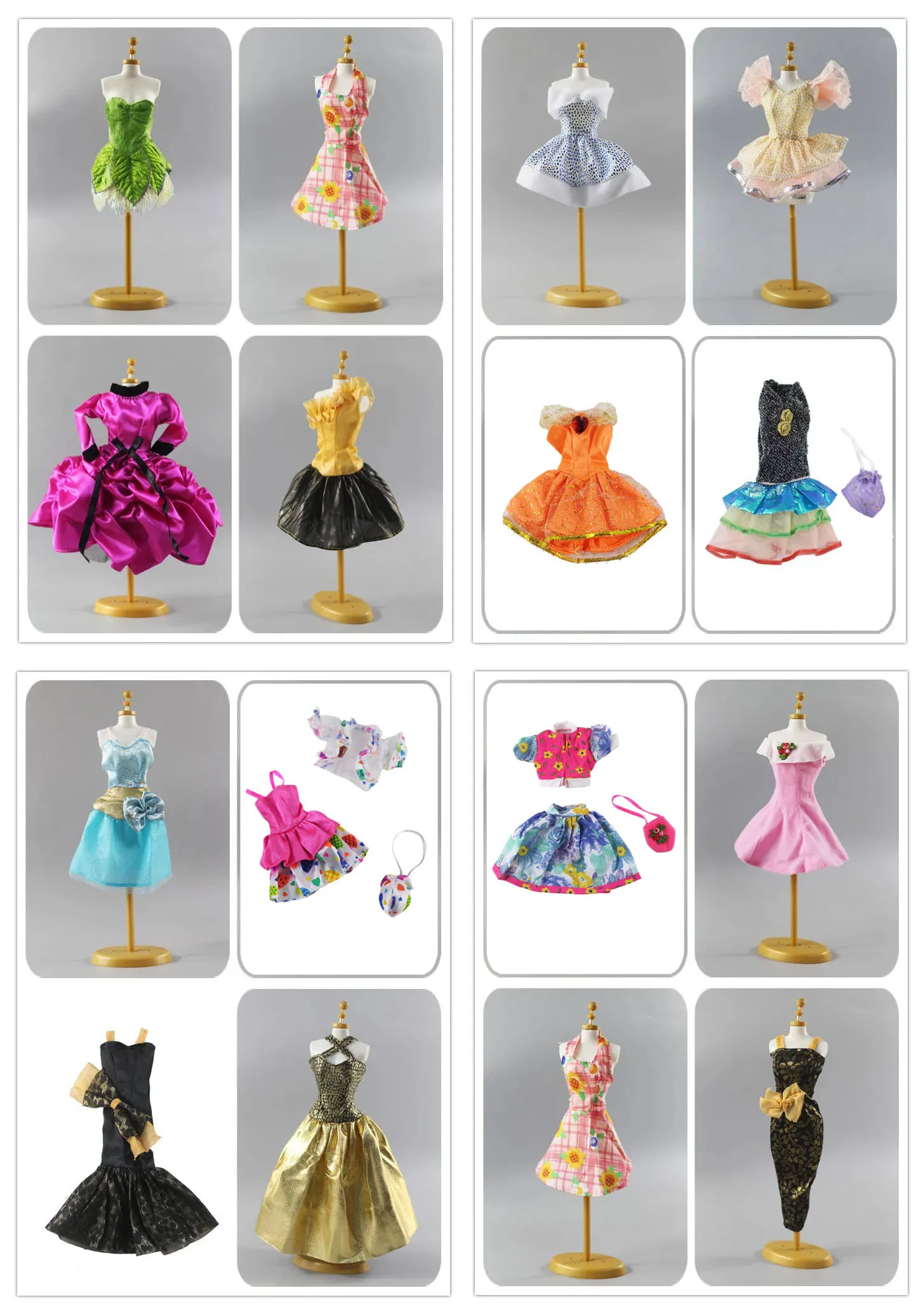 4PCS-party-dress-mini-skirt-Many-Style-Clothes-for-11-5-inch-30cm-Doll ...