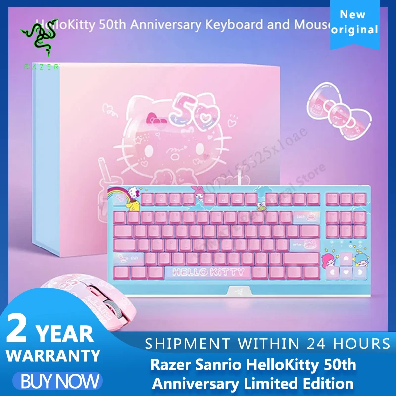 Razer-Sanrio-HelloKitty-50th-Anniversary-Limited-Edition-Mechanical ...