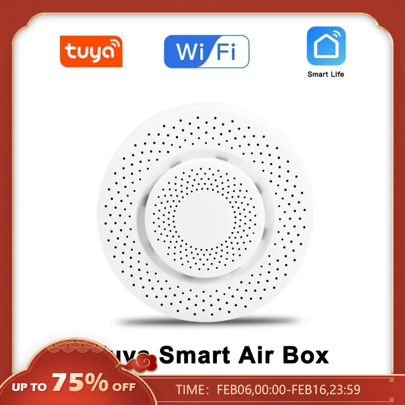 Tuya-WiFi-Smart-Air-Box-Air-Quality-Monitor-Formaldehyde-VOC-Co2-GAS-Temperature-Humidity ...