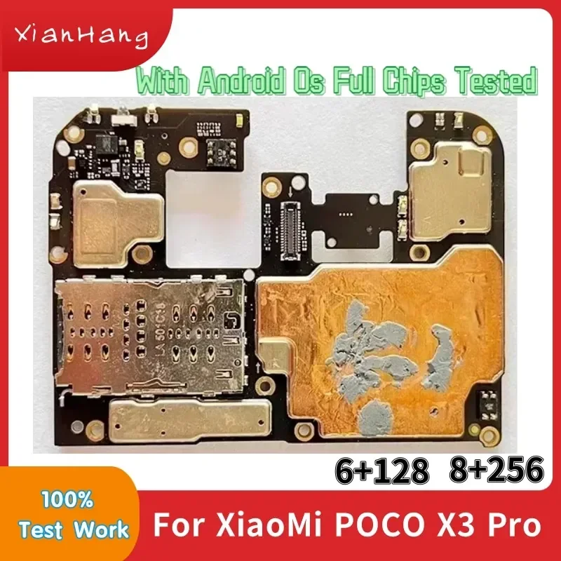 For XiaoMi Mi Poco X3 Pro Motherboard Logic Board 128GB/256GB ROM Full ...