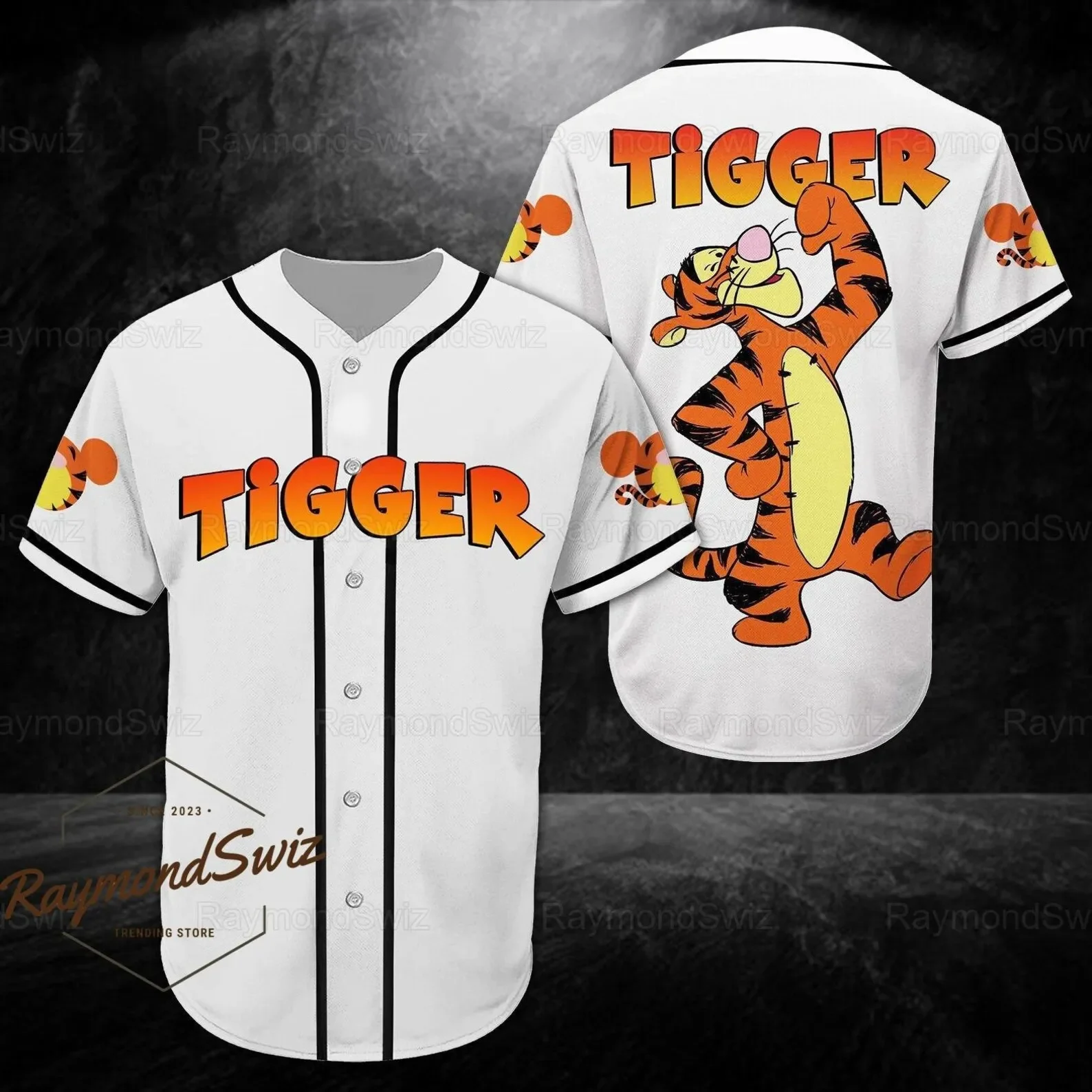 Tigger-White-Yellow-Disney-Baseball-Jersey-Tigger-Winnie-The-Pooh-Black ...