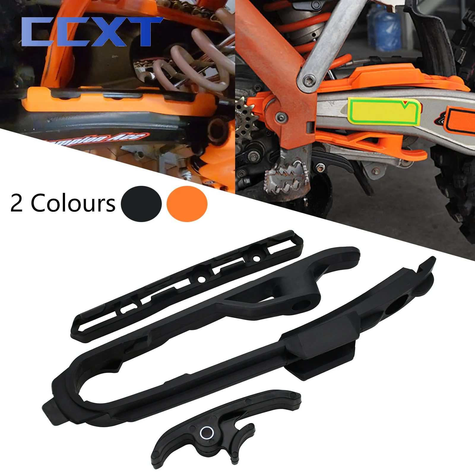 Motorcycle-Swingarm-Chain-Slider-Kit-Brake-Hose-Clamp-For-KTM-SX-XC-SXF ...