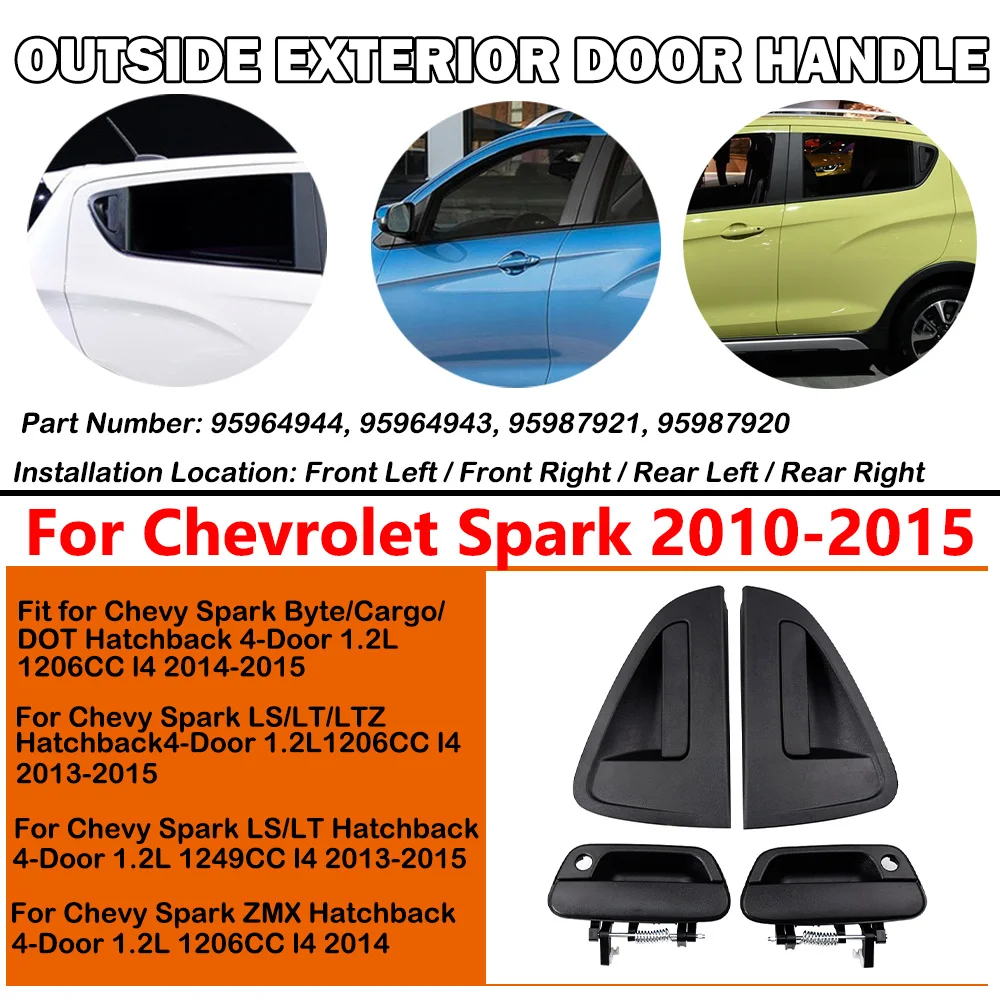 Para Chevrolet Spark 2010-2015 95987920 manijas de puertas exteriores ...