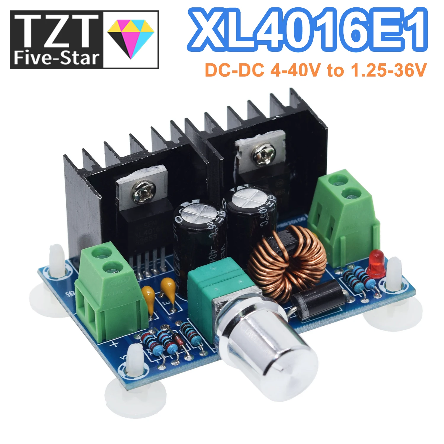 XH-M401 Max 8A 200W DC-DC Step Down Buck Converter Power Supply XL4016 ...