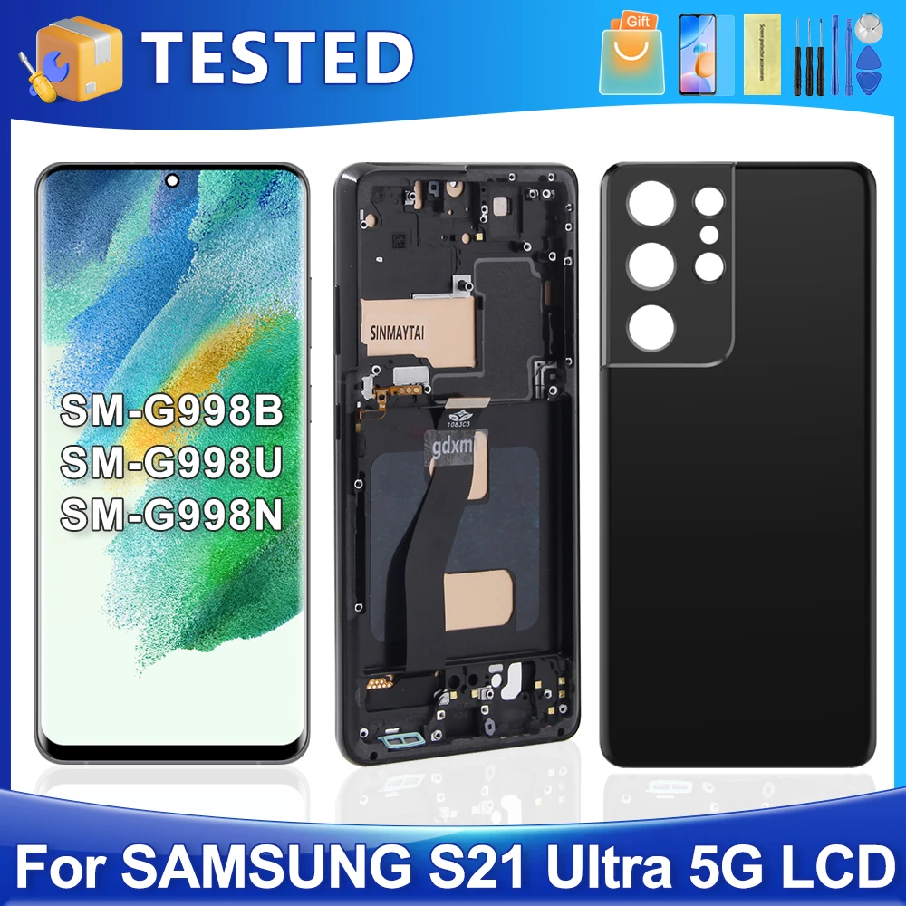 S21-Ultra-For-Samsung-Tested-S21-Ultra-5G-G998B-G998U-G998W-LCD-Display ...