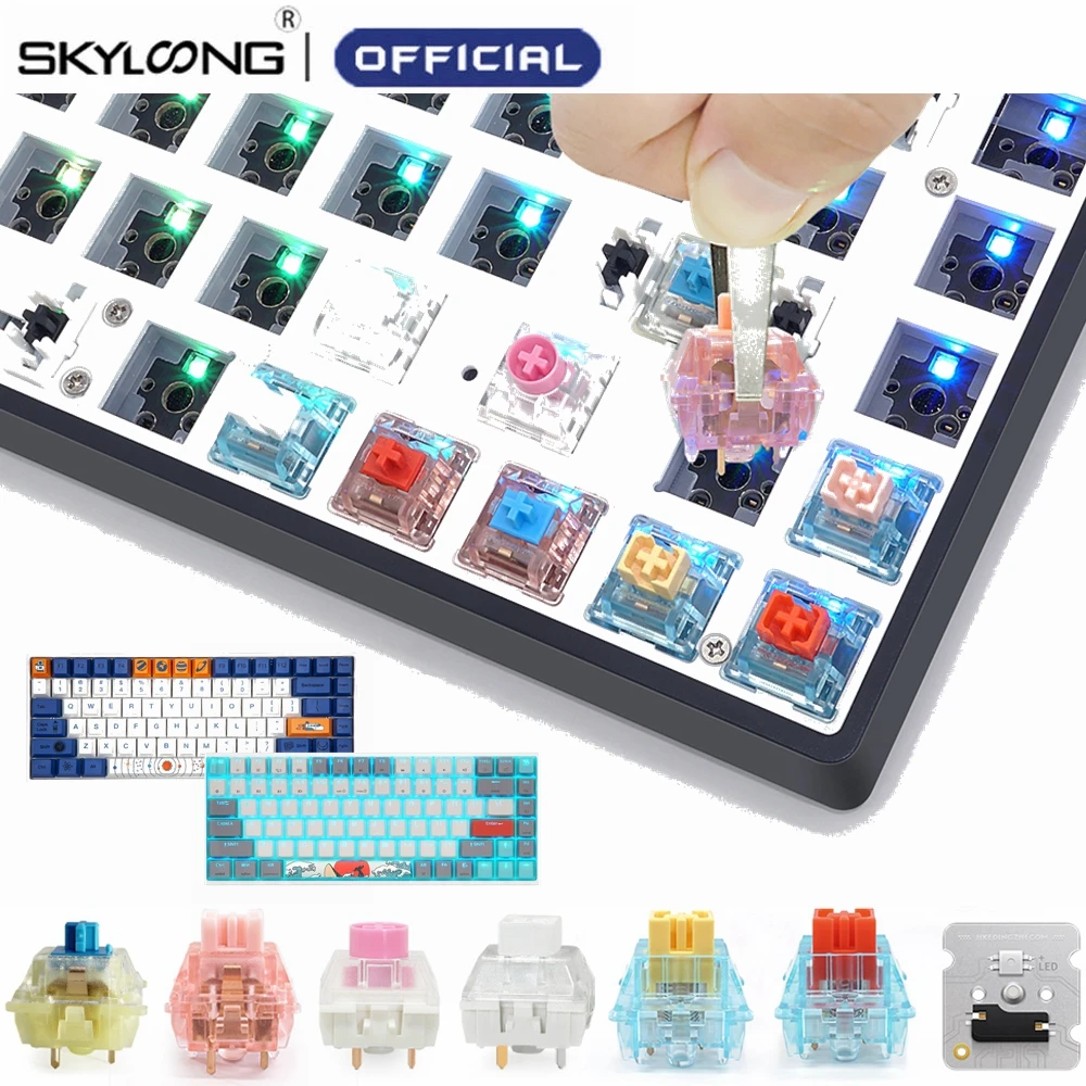 SKYLOONG-GK84-GK84S-Lite-Gasket-Custom-DIY-Kit-Wired-Bluetooth-Gaming ...