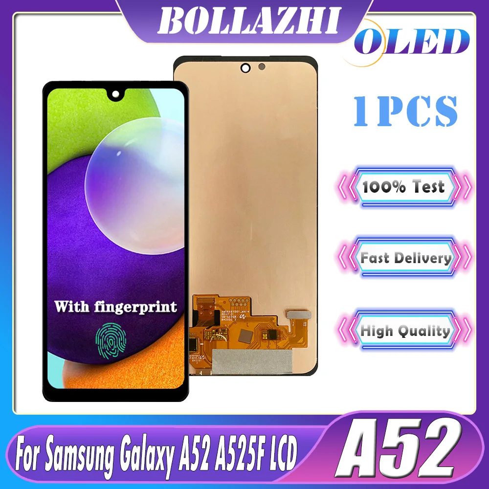 6.5'' A525 LCD Display OLED For Samsung Galaxy A52 4G LCD A525 A525F ...