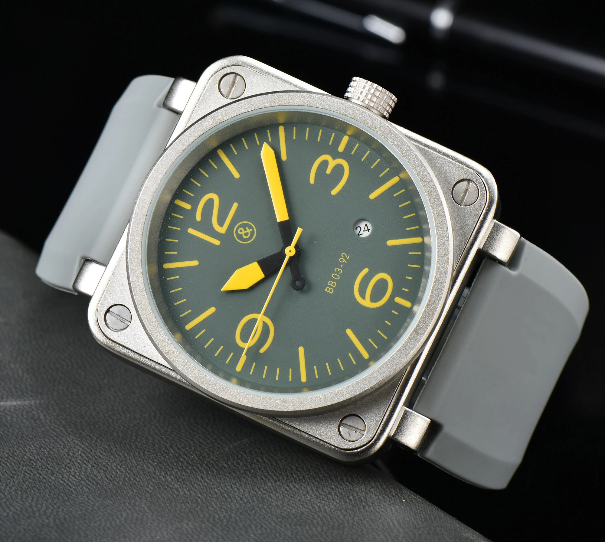 Original-men-s-watch-black-rubber-clock-mechanical-automatic-limited ...