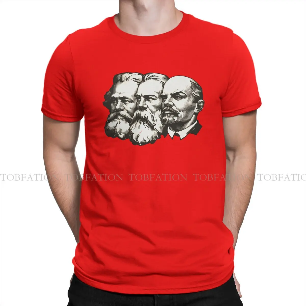 Marx-Engels-And-Lenin-CCCP-USSR-Russian-Soviet-Union-Men-T-Shirt-Cotton ...