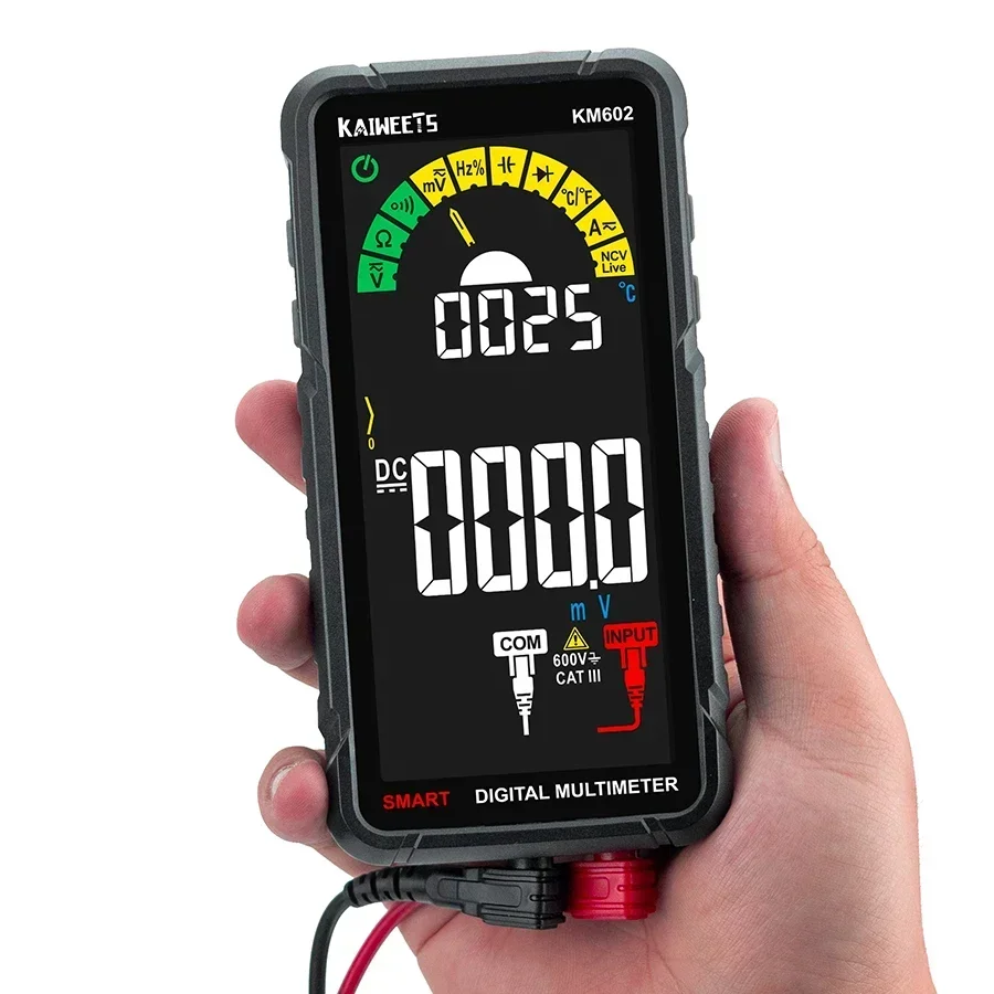 KM602 Rechargeable 6000 Counts Auto Range Digital Professional ...