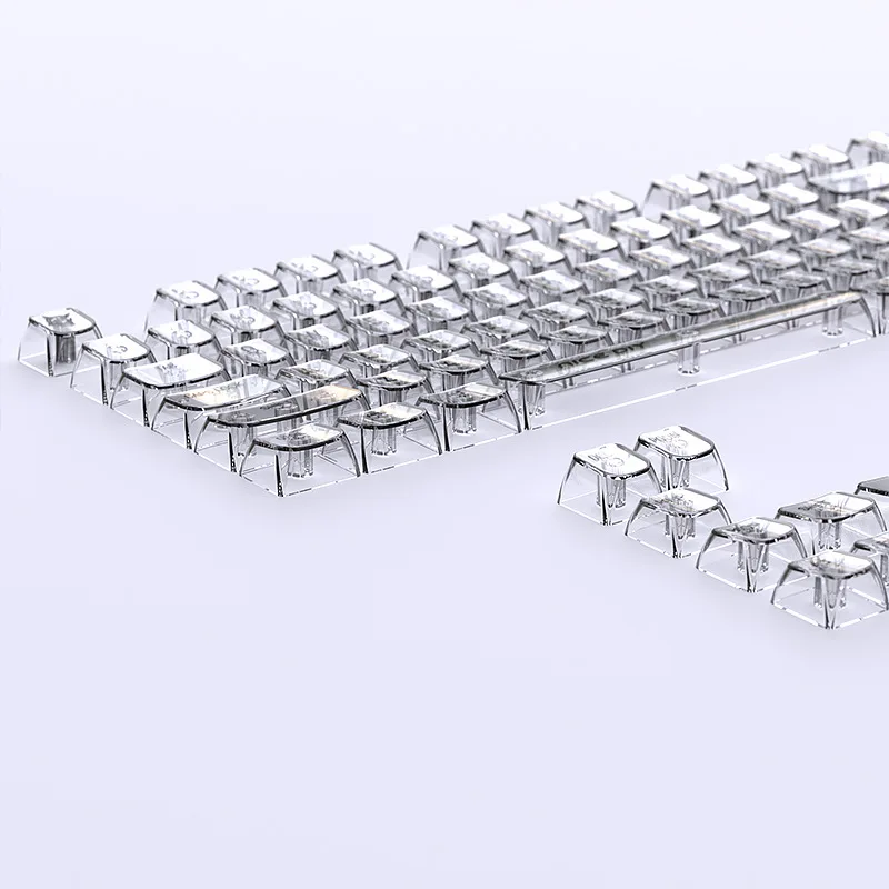 Keycaps-transparentes-para-Teclado-Gaming-Mec-nica-Perfil-MDA-Crystal ...