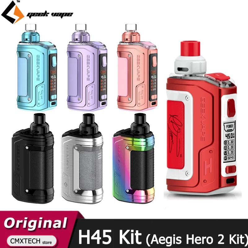 Geekvape-Aegis-Hero-2-Kit-H45-Crystal-Kit-RTE-Kit-1400mAh-Battery-45W ...