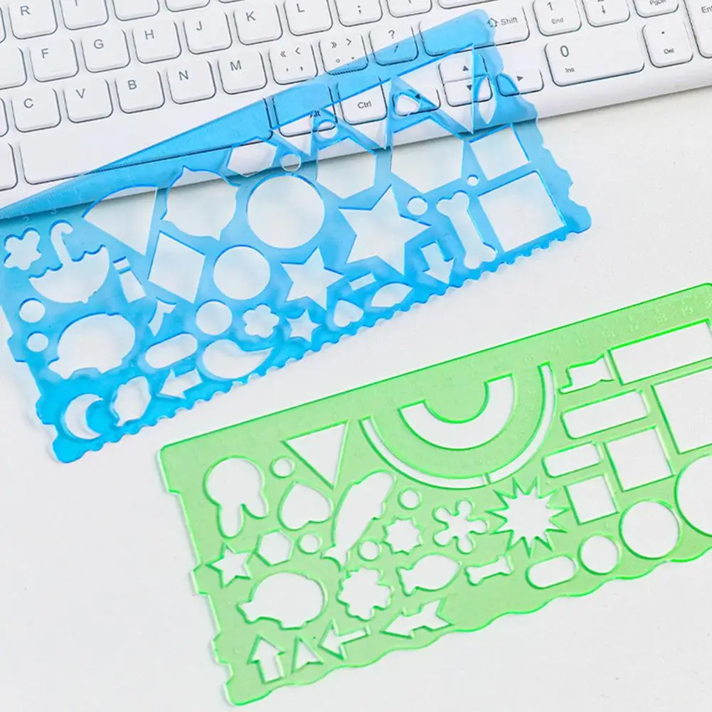 Clear-Geometric-Drawing-Ruler-Set-Precise-Easy-to-use-Protractor ...