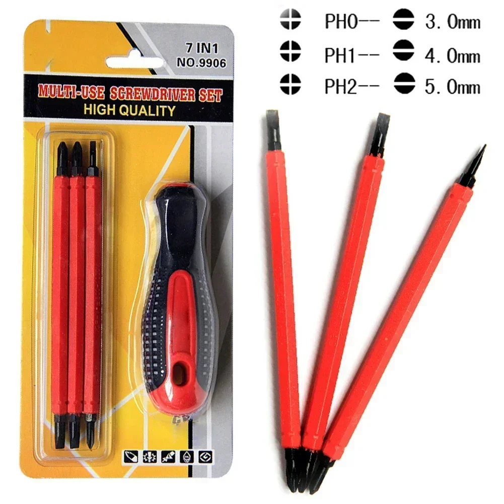 4in1 Insulation Electrician Screwdriver Bits Multifunctional Double ...
