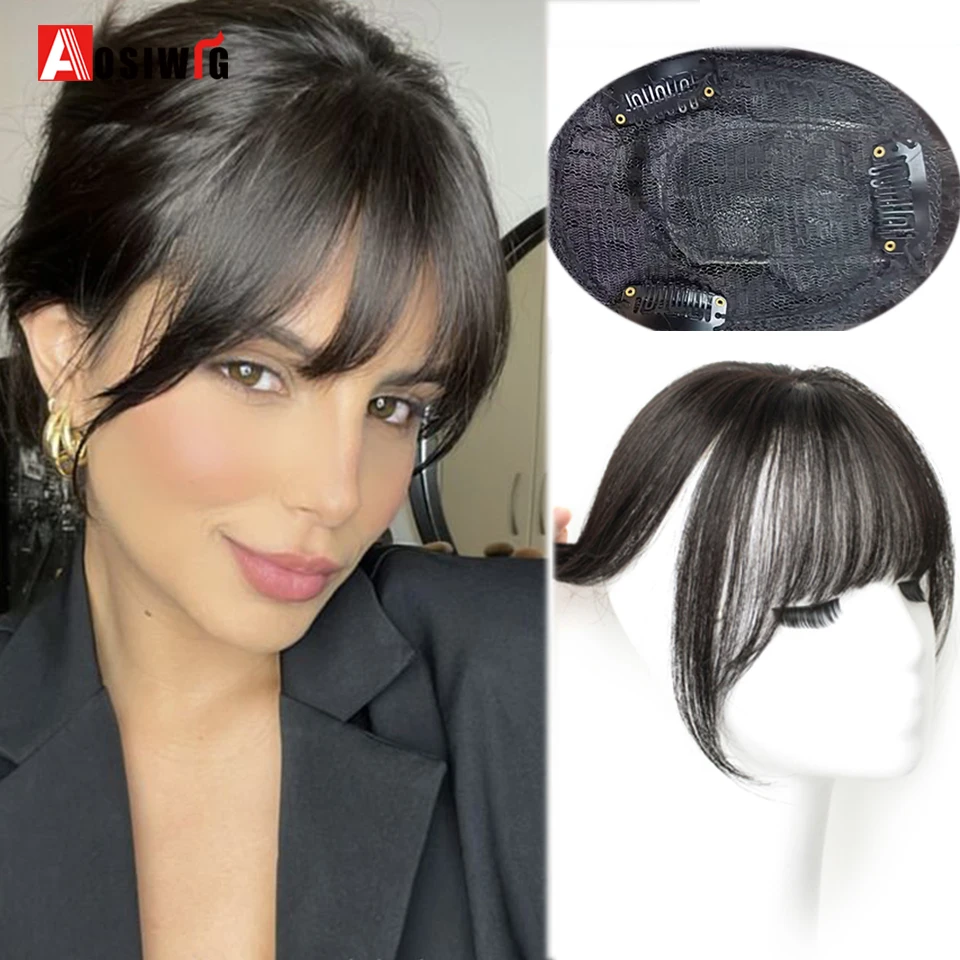 AOSI-sintetico-3D-francese-frangia-parrucca-femminile-naturale-senza ...