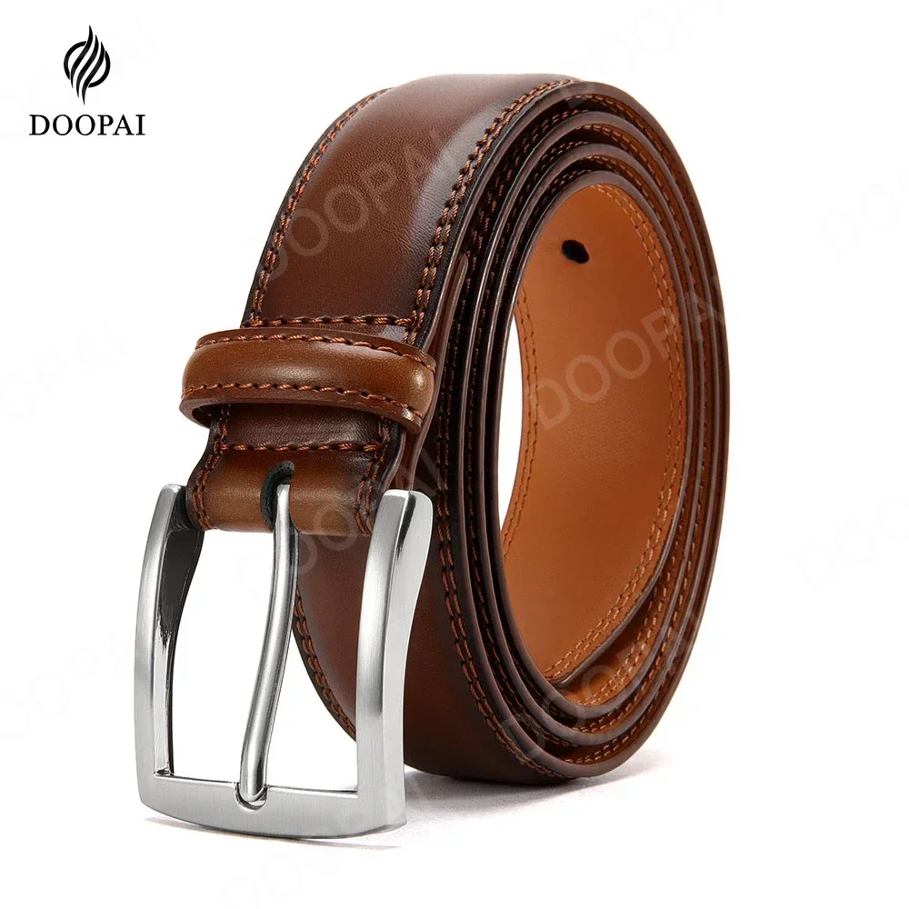 Cintos-de-couro-genu-no-masculino-fivela-de-pino-grande-metal-autom ...