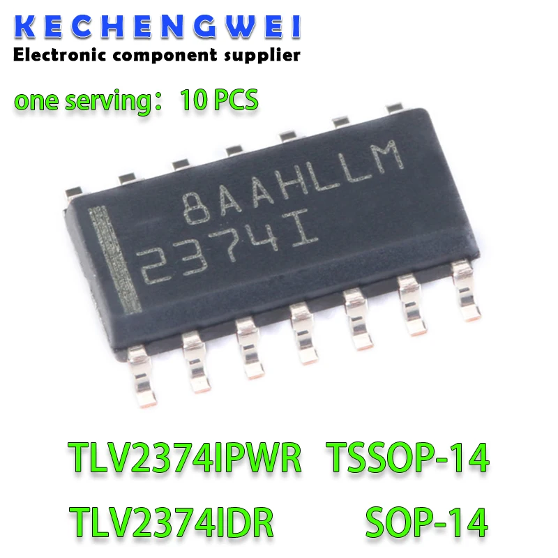 10pcs/lot Tlv2374idr Tlv2374i Tlv2374 2374i Sop-14 Tlv2374ipwr Tssop-14 ...