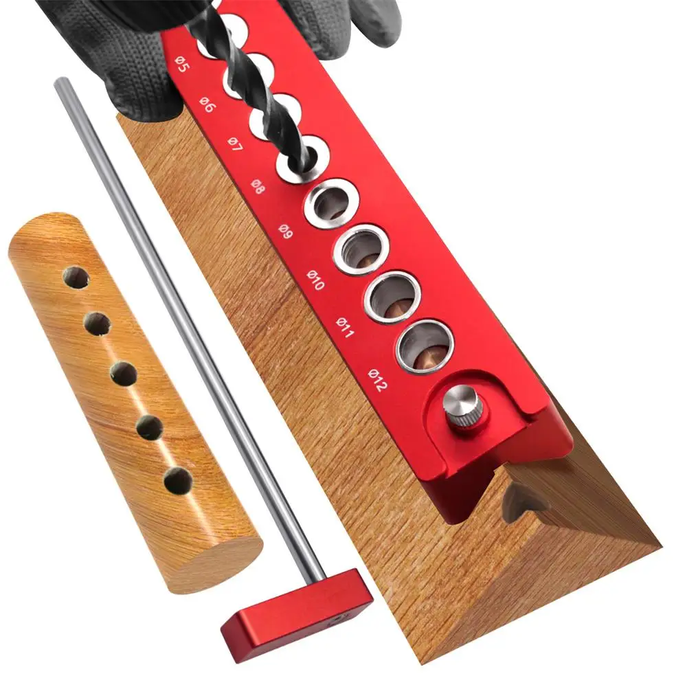 45-Degree-Drilling-Punching-Locator-Circular-Wood-Tenon-Punching-Device ...