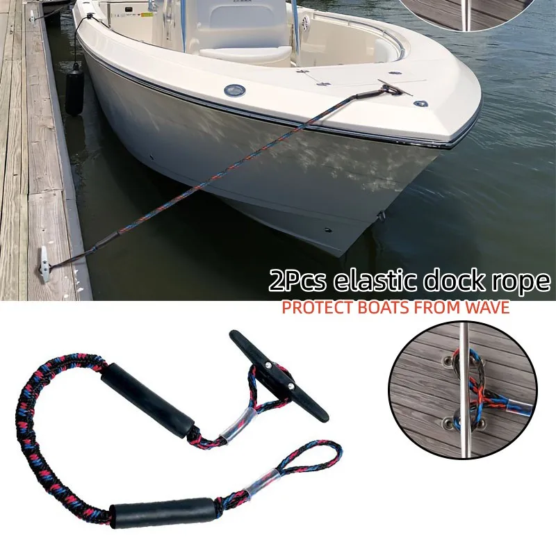 2Pcs-Set-Bungee-Dock-Line-Mooring-Rope-Dock-Extendable-or-Secure ...