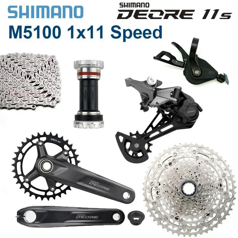SHIMANO-DEORE-M5100-11S-Groupset-Shifter-RD-M5100-Rear-Derailleur-CS ...