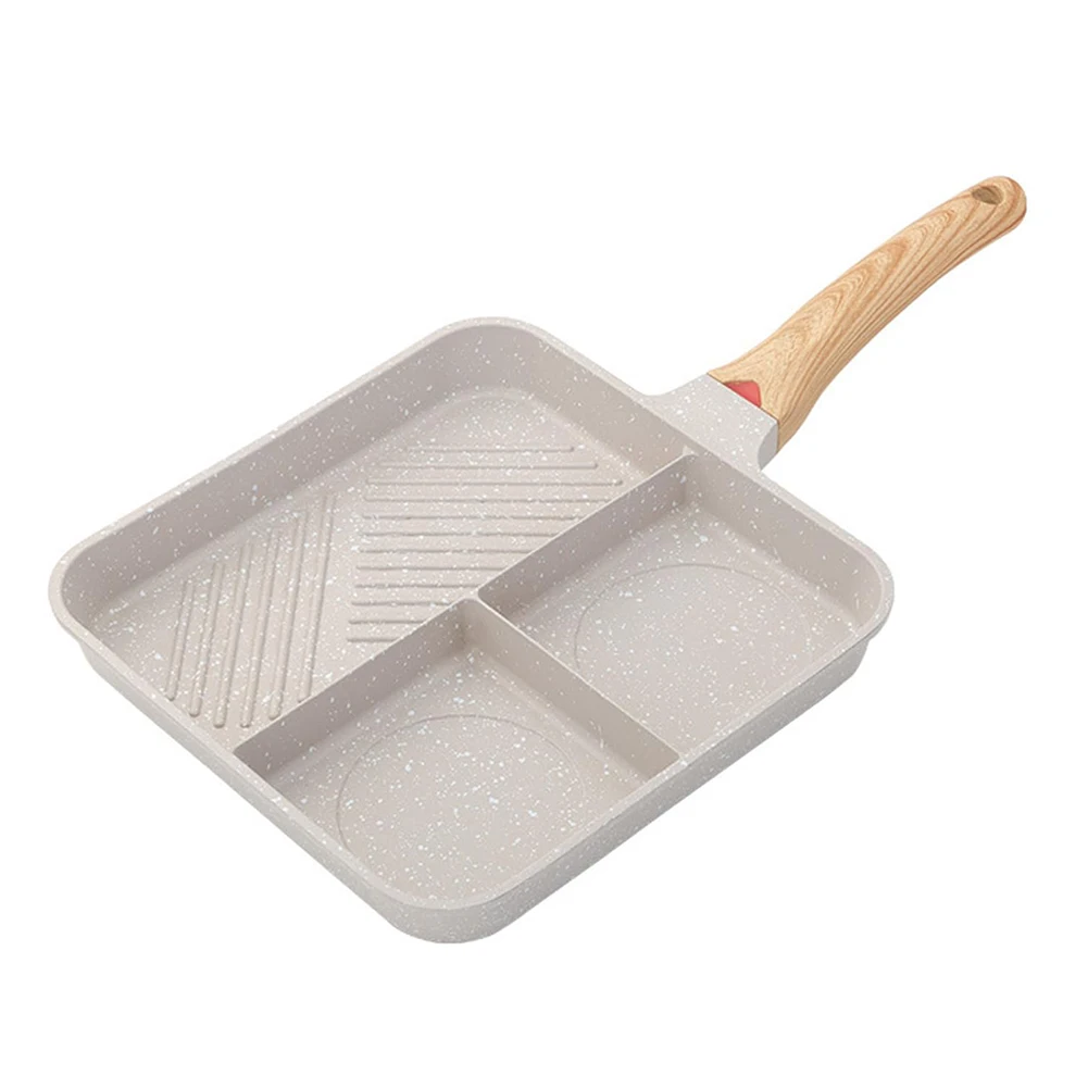 Fried-egg-frying-pan-partition-frying-pan-three-in-one-breakfast-frying ...