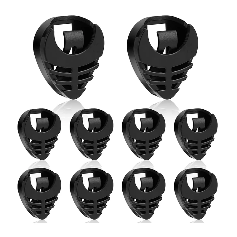 10Pcs-Guitar-Pick-Holder-Stick-On-Plastic-Guitar-Pick-Case-with ...