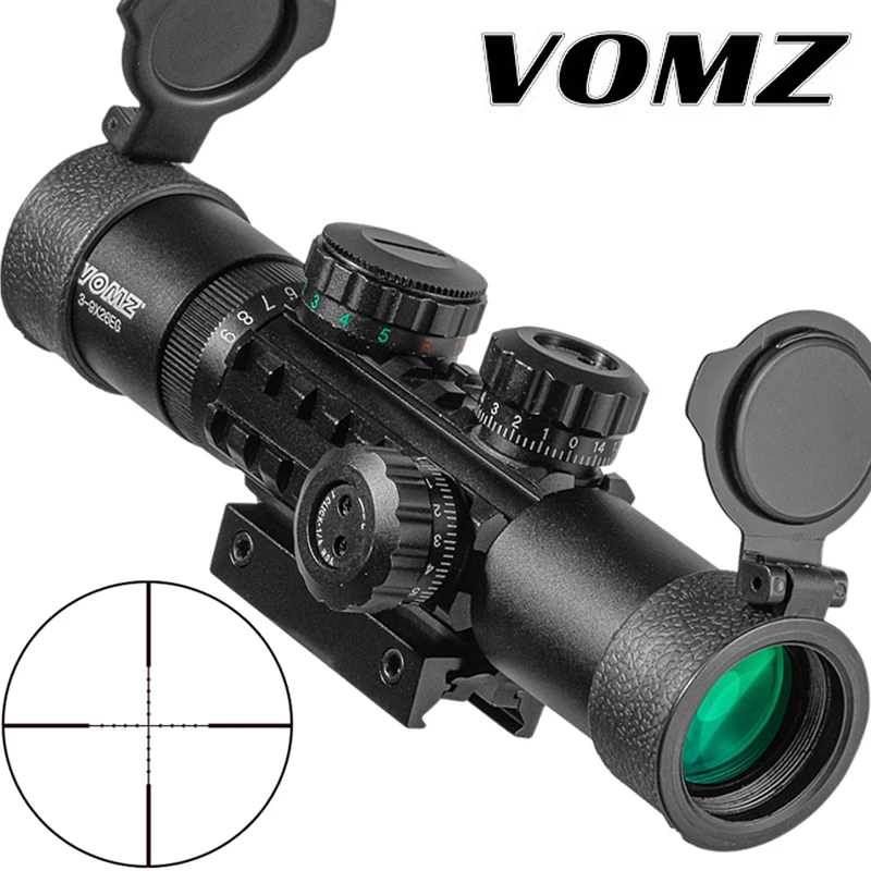 VOMZ-3-9X26-Hunting-Scope-Red-Green-Illuminated-Optic-Sight-Tactical ...