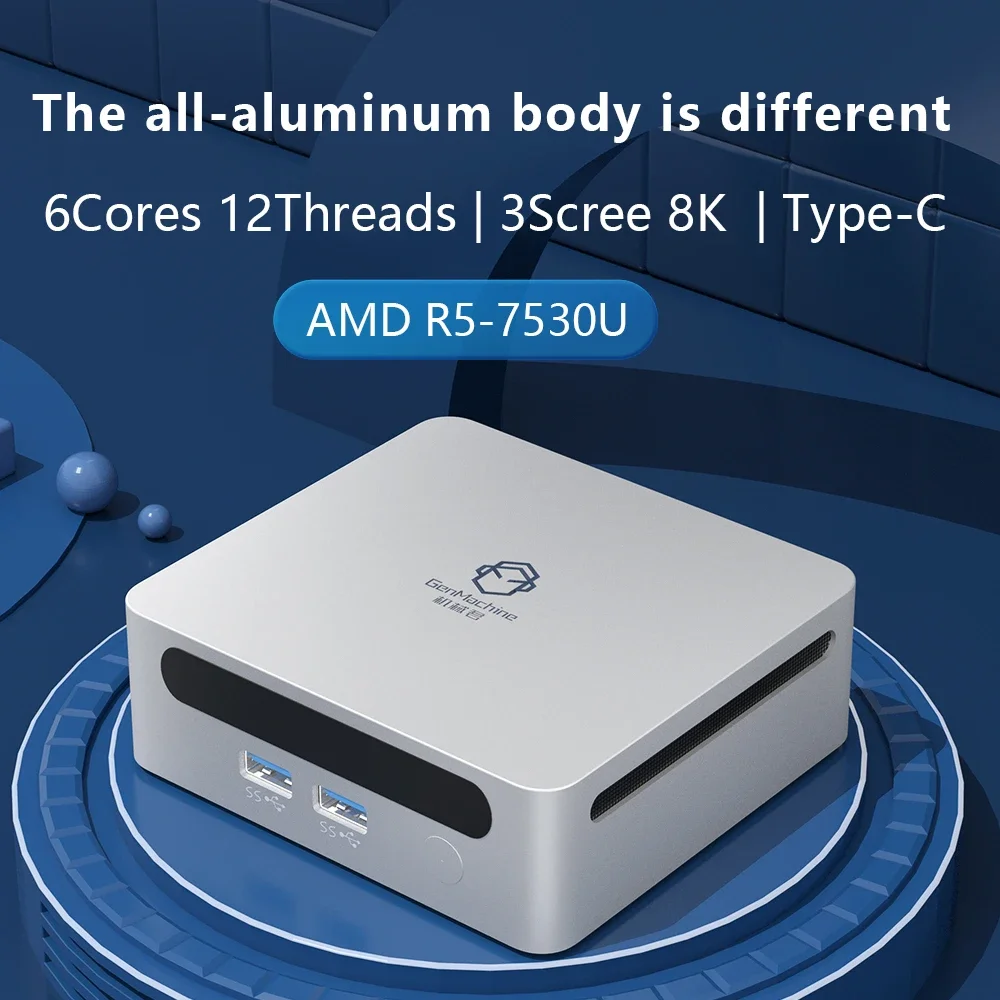 SZBOX-7530U-AMD-Ryzen-5-7530U-MINI-PC-DDR4-3200MHz-16GB-512GB-PCIe-NVMe ...