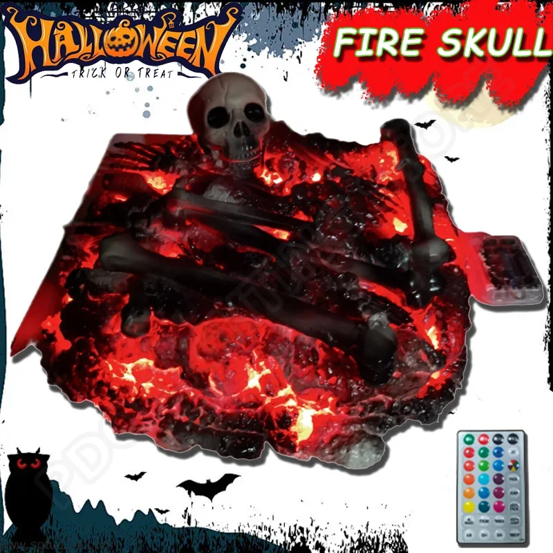 Halloween-Simulation-Skeleton-Lights-Remote-Control-Party-Decoration ...