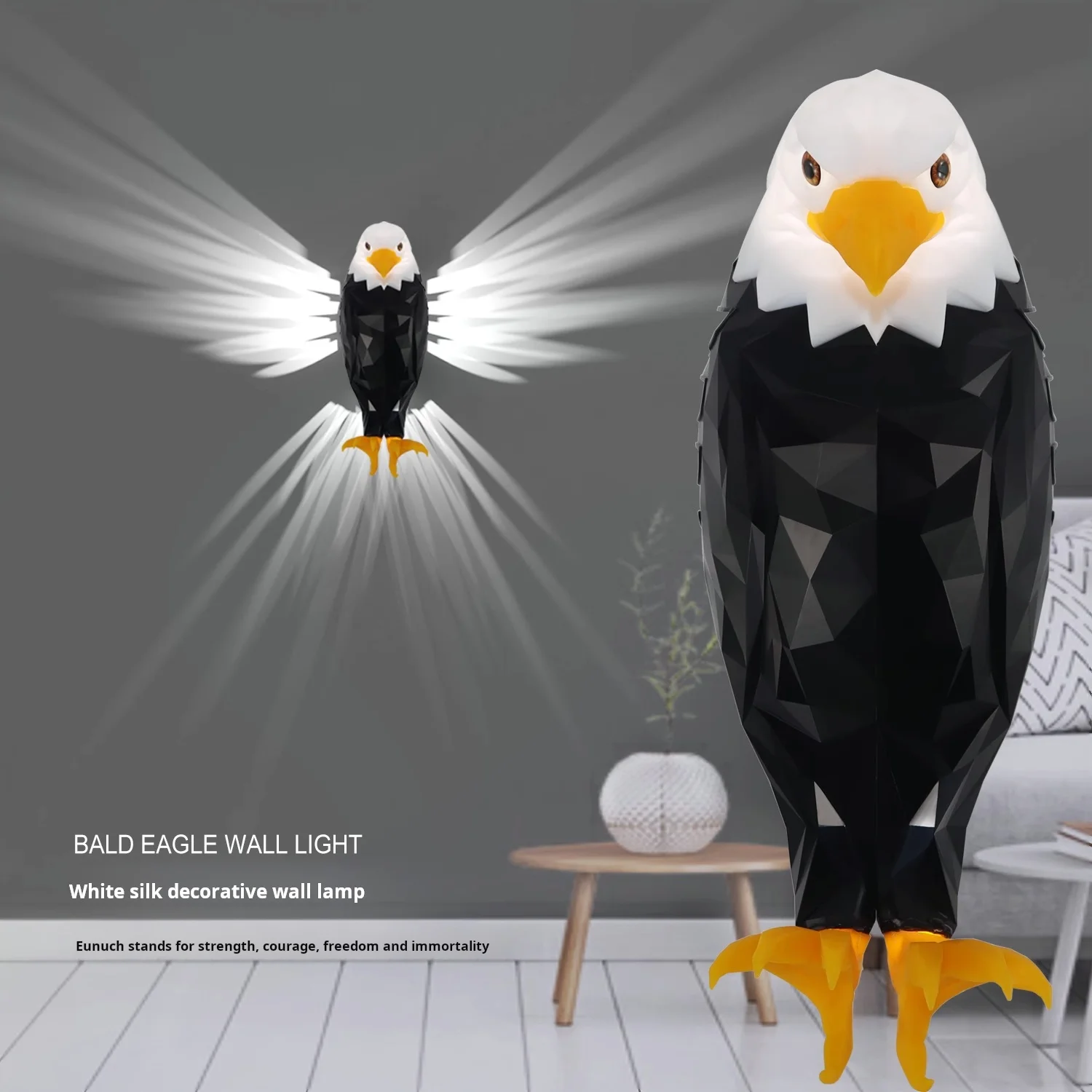 Eagle-Wall-light-Wall-light-Bedroom-2024-New-projection-light-cable-free-remote-control-magnetic ...
