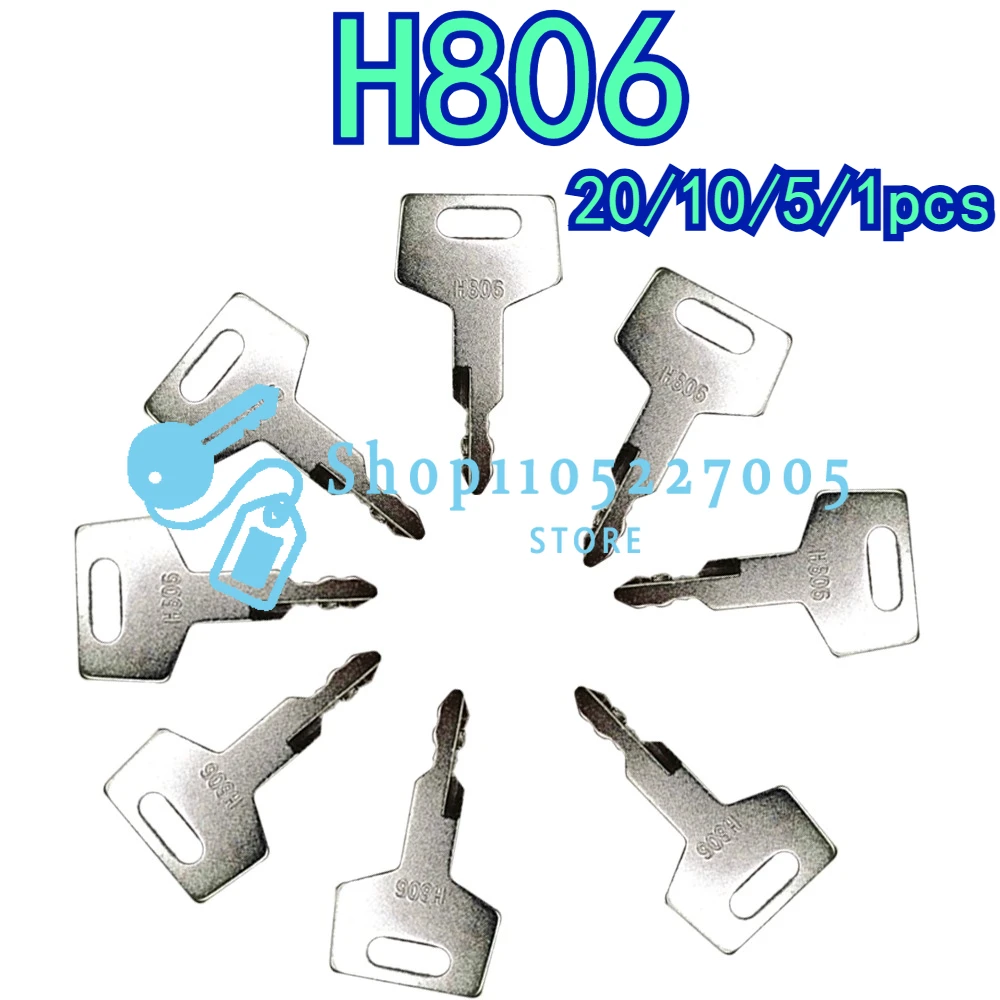 20/10/5/1PCS New H806 Keys for Takeuchi Excavator Track Loader BU1698X2 ...
