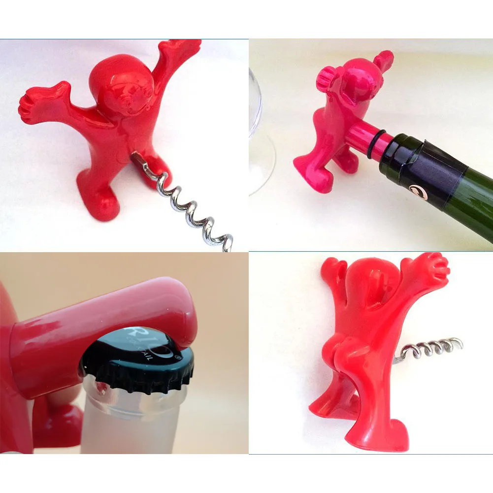 TIRE BOUCHON,A 1pc--Ouvre bouteille pour homme rouge, bouchon de vin ...