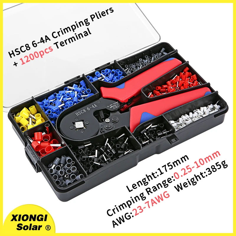 Crimping Pliers HSC8 6-4A Tubular Terminal Exquisite Storage Box ...