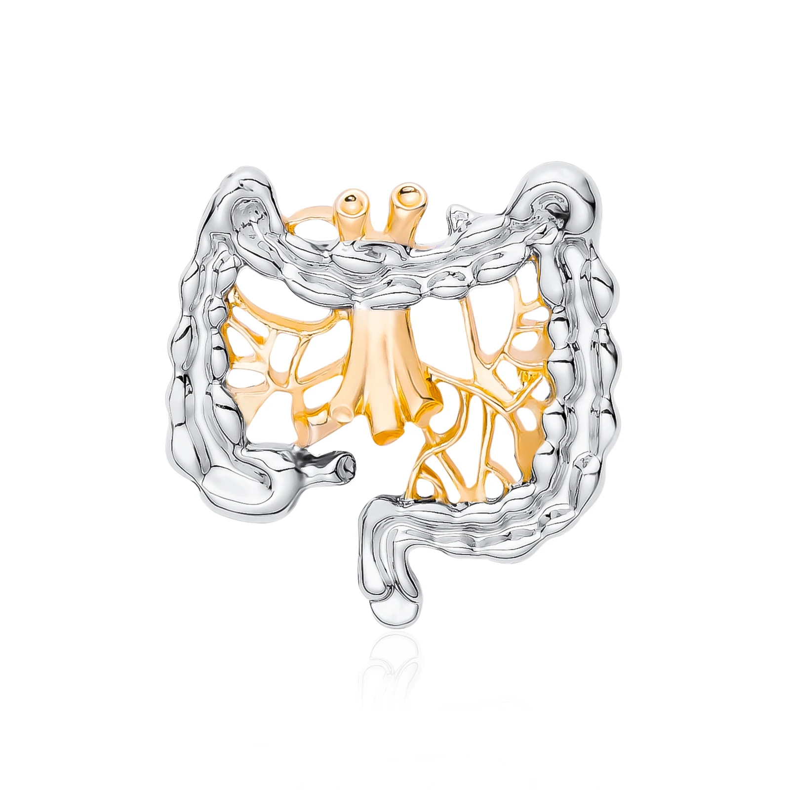 Nurse Pens Gold Intestine Lapel Pin CC346G Gastrointestinal Pins Brooch ...