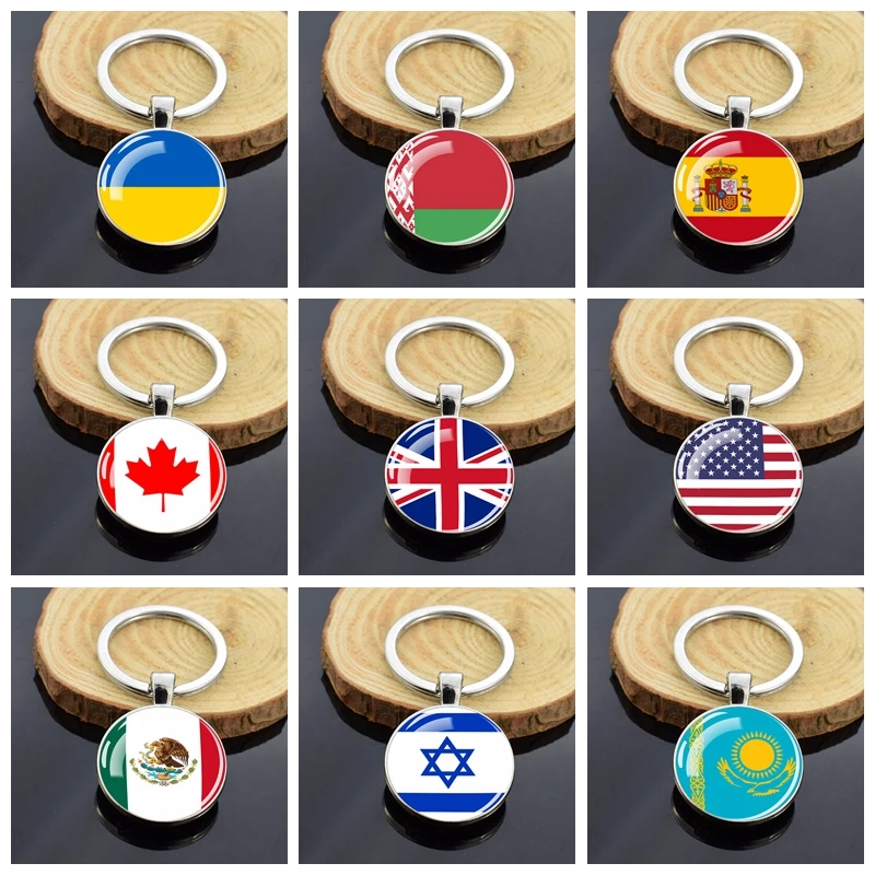 Esspoc-Flag-Keychain-Double-Side-USA-UK-Ukraine-Canada-Mexico-Country ...