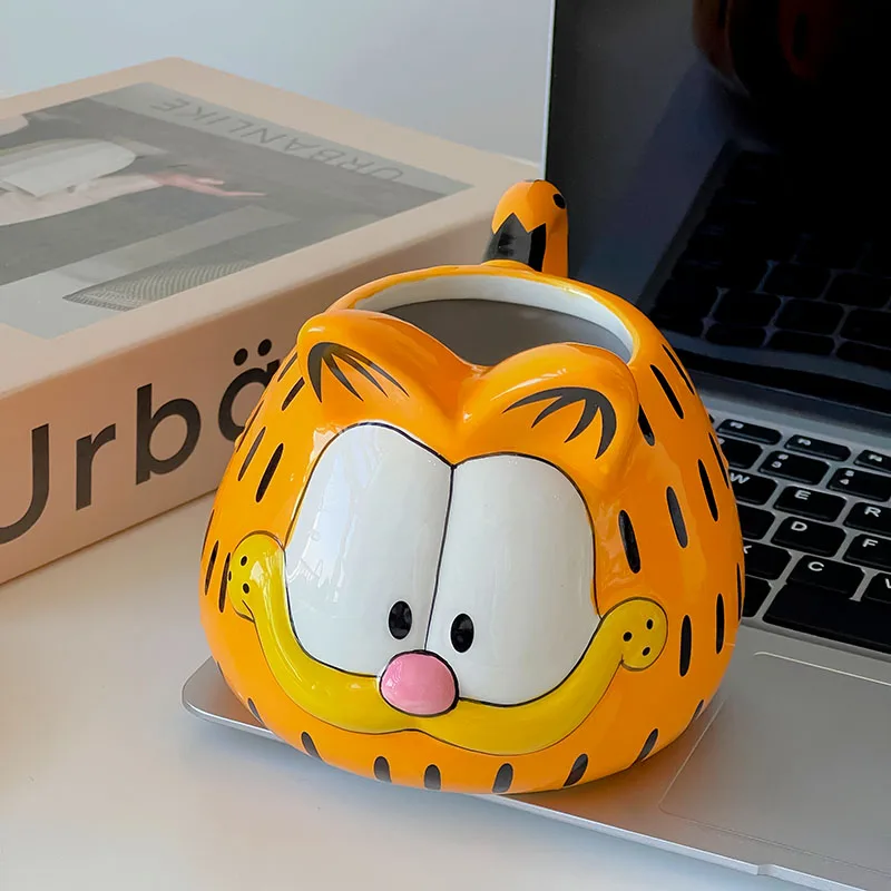 Cartoon-Ceramic-Mug-Funny-Cat-Action-Figure-Toys-Lovely-Cat-Mug-Cup ...