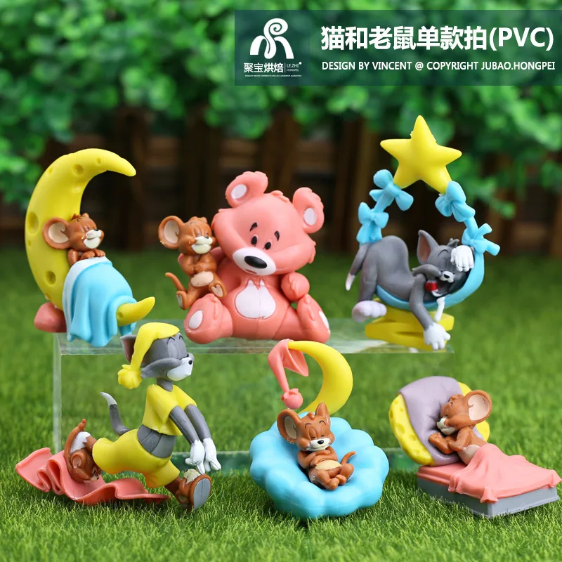 Tom-cat-and-Jerry-mouse-figure-PVC-statue-collection-model-home-Car ...