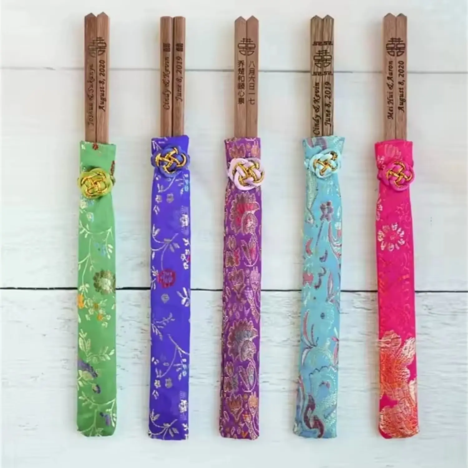 Personalized Chopsticks with Silk Pouch | Engraved Chopsticks | Chinese ...