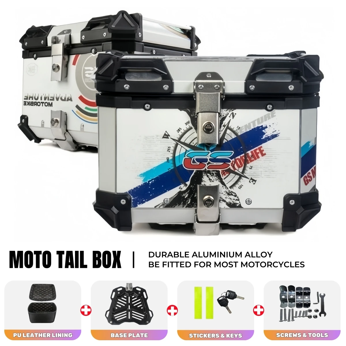 Motorbike-Trunk-Aluminum-Motorcycle-Helmet-Box-Top-Case-Travel-Luggage ...